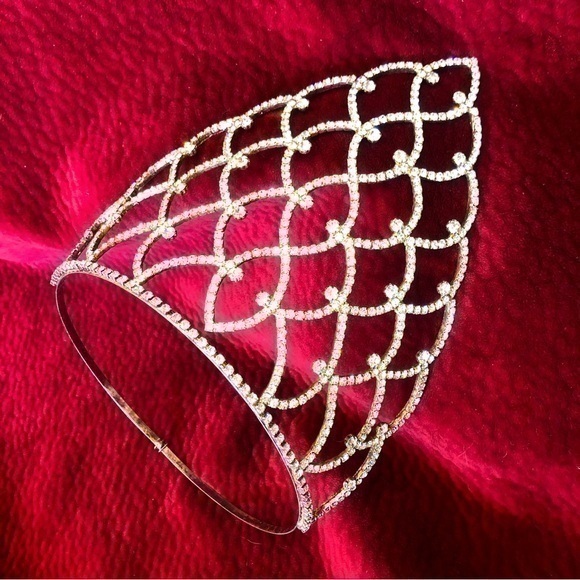 Princess | Costumes | Tall Princess Tiara Rhinestone Metal Crown ...